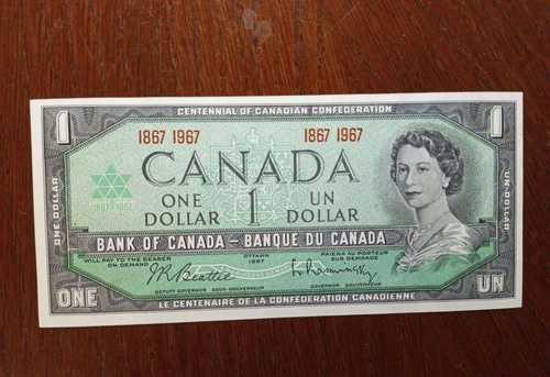 1 доллар канада 1967 UNC