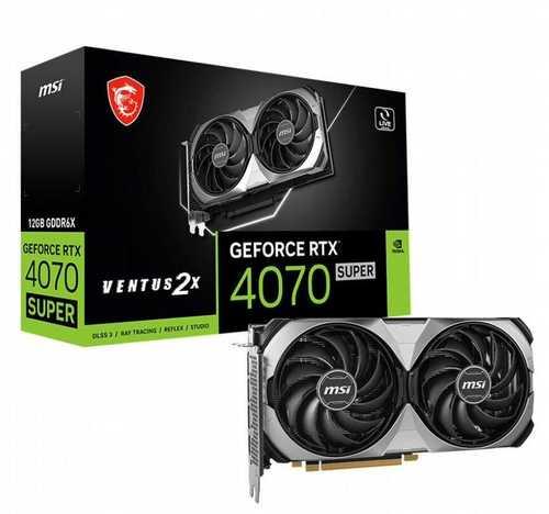 Видеокарта MSI RTX 4070 super 12Gb ventus 2X