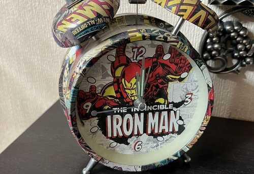 Часы будильник marvel iron man железный человек