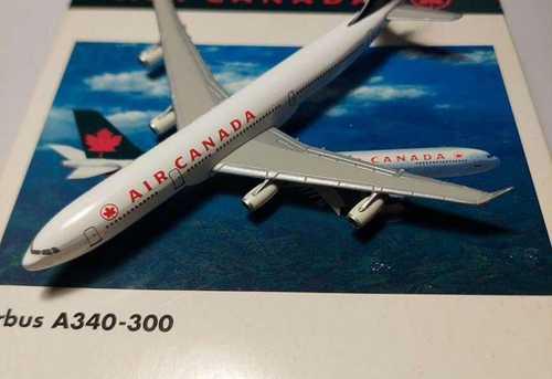 Модель самолета Air Canada A340-300 Herpa 1/500
