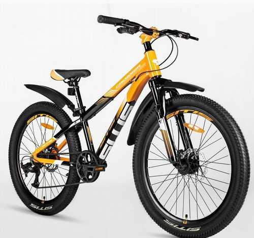 Велосипед sitis crosser MD 24" (2024) Orange-Black Vol288