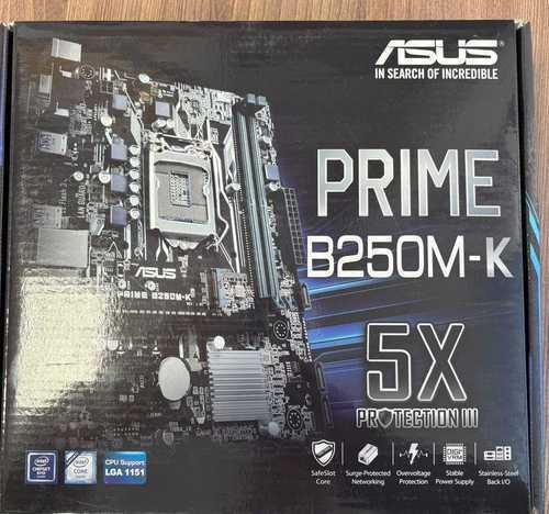 Материнская Плата asus LGA1151 B250 prime B250M-K