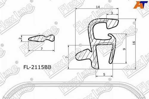 Уплотнитель лобового стекла Volkswagen Golf 5