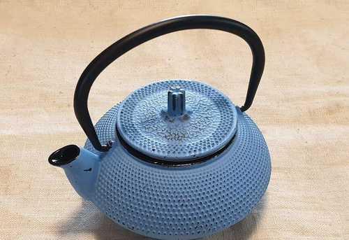 Новый чугунный чайник голубой Everyjoin 450 мл