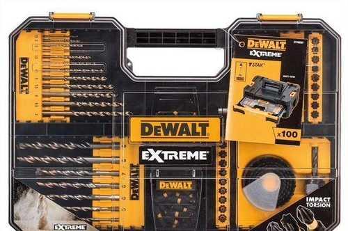 Набор бит и свёрл dewalt DT70620T 100 предметов