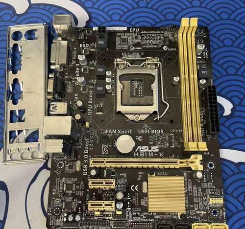 Материнская плата lga 1150 h81 m-k ddr3