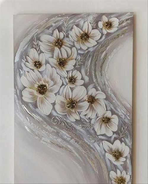 Картина "Вальс цветов" ручной работы