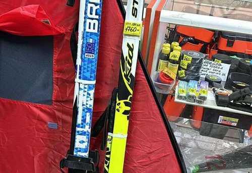 Лыжный комплект STC Kid-лыжи 130см+палки+крепление