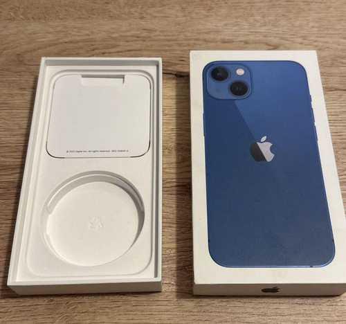 Коробка от iPhone 13 blue 128gb оригинал