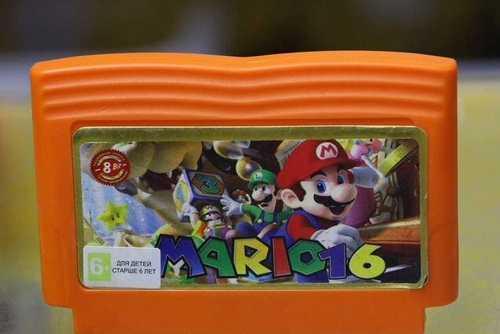 Картридж (8 бит) Mario 16 для Денди
