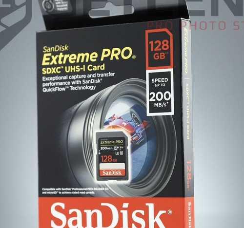 Карта памяти SanDisk sdxc 128GB Extreme Pro U3 4K