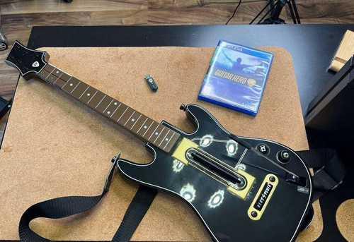 Guitar Hero PS4, игра + гитара + bt адаптер