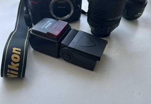 Nikon d7000, 2 объектива, вспышка