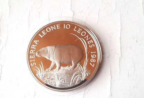 Серебряная монета Сьерра-Леоне