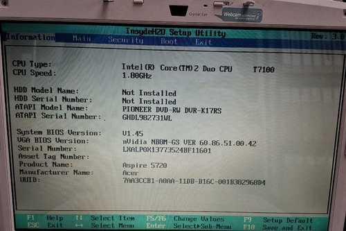 Материнская плата Acer 5315, 5720 ICL50 LA-3551P