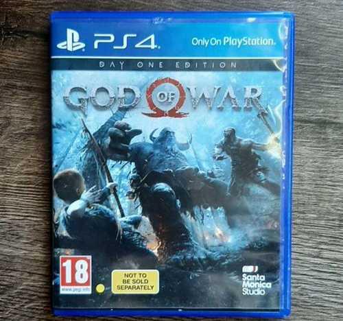 God of War 2018 диск для PS4