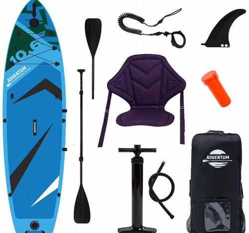 Доска SUP надувная adventum 10'6"x32"x15cm Lagoon