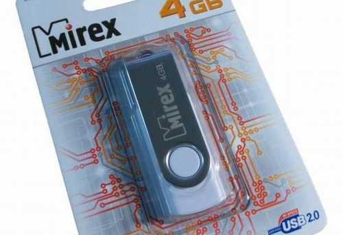 USB флешка Флешка 4 гб Mirex Swivel White