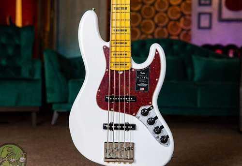 Fender American Ultra Jazz Bass V MN Arctic Pearl