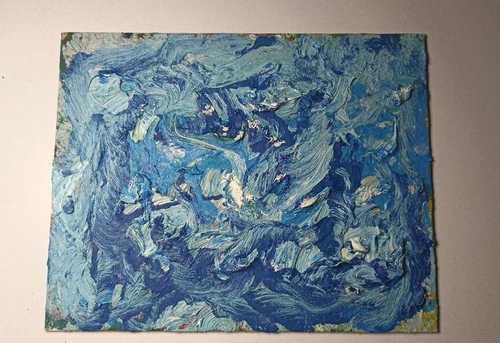 Картина маслом "Океан на ветру"