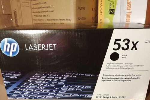 Картридж лазерный HP 53X (Q7553X) черный