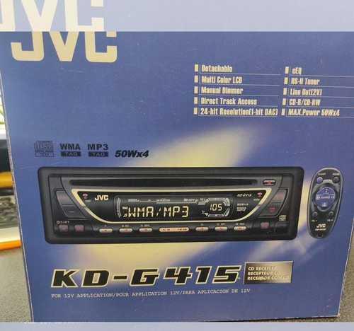 JVC KD-G415 автомагнитола MP3