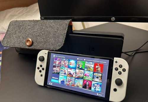 Nintendo switch 64 gb + 128gb sd (чипованная)