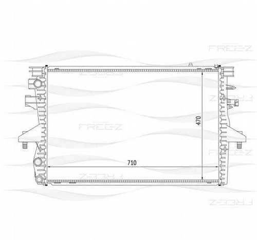Радиатор охлаждения VW Transporter 03