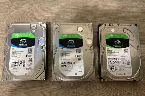 Жесткий диск sata-3 8 Tb 3 штуки