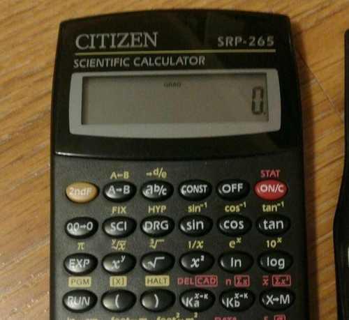 Инженерный калькулятор Citizen spr-265