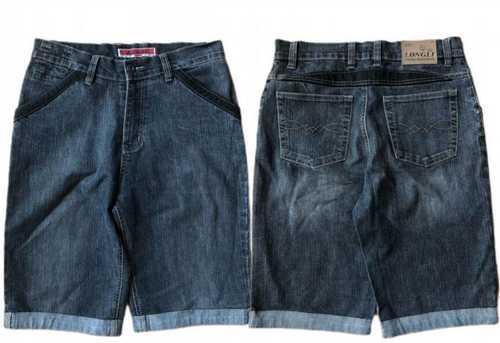Винтажные широкие джинсовые шорты sk8