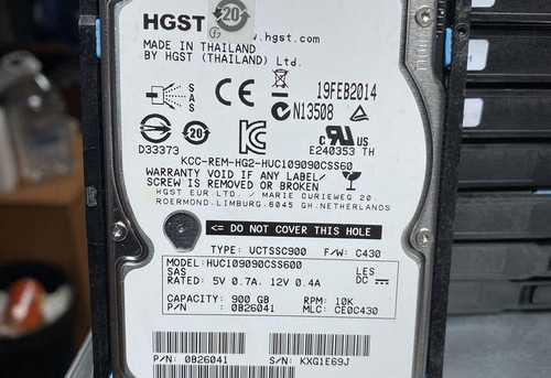 Жесткий диск hgst, SAS 900gb 10k
