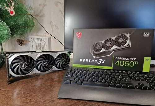 MSI GeForce RTX 4060 Ti ventus 3X OC 8 гб