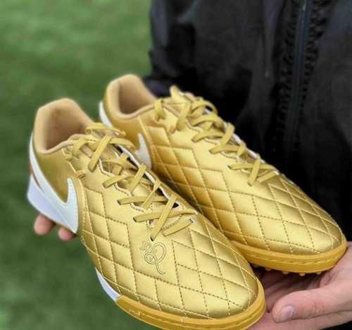 Сороконожки Nike Tiempo Legend gold