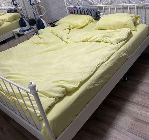Кровать Икея Лейрвик 160х200 белая