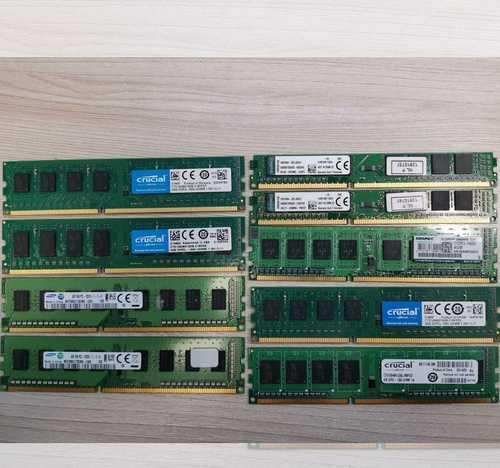 Оперативная память ddr3 Samsung, Crucial, Kingston