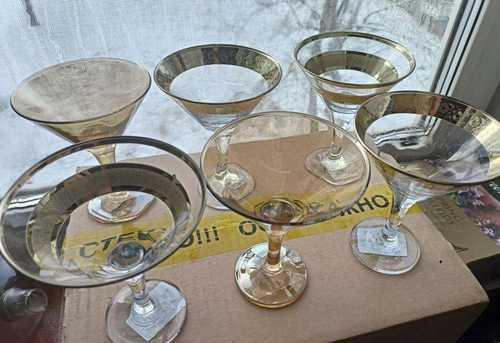 Набор стаканов под мартини 6 штук