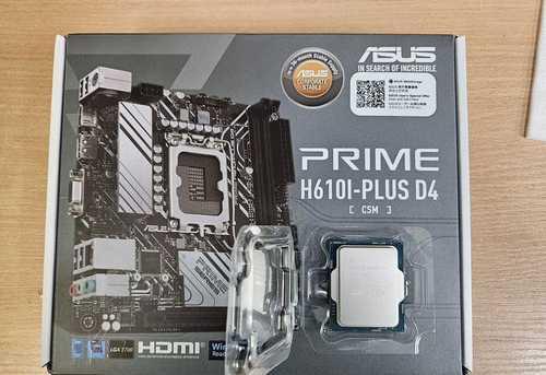 1700 mini-ITX Asus H610I-Plus D4 + i3-12100F NEW