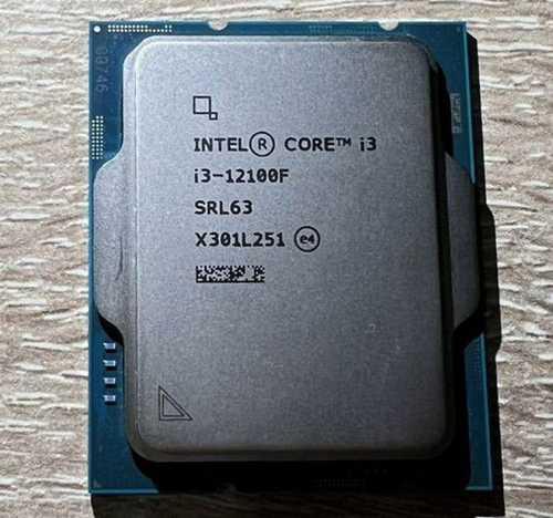 Процессор Intel core i3-12100f