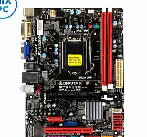 Материнская плата LGA1155 Biostar B75MU3B Ver. 6.x