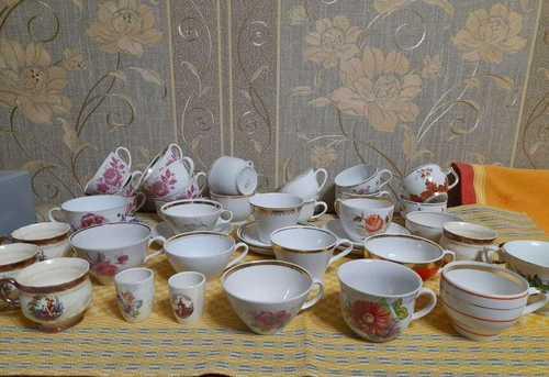 Чашки, чайные пары. СССР