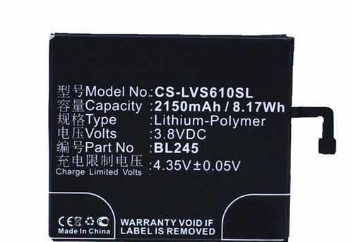 Аккумулятор CS-LVS610SL BL245 для Lenovo S60 3.8V