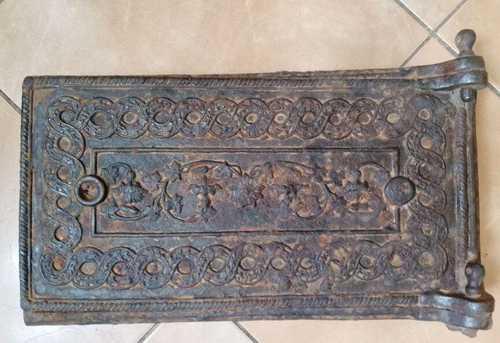 Старинная печная дверца"Мальцов"(34х19 см.)