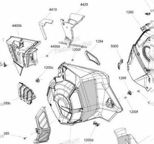 Bcrg5V bush buster Защита Вентиляционной Сетки Левой Боковой Панели Для Ski Doo Gen5 517309318, 5173