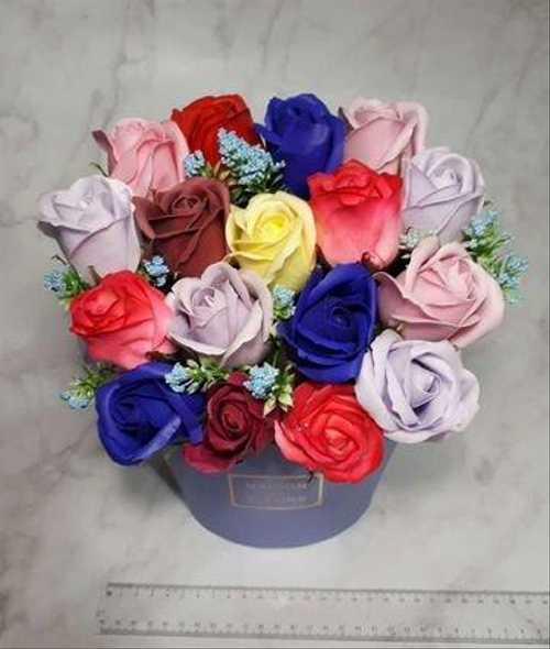 Букет цветов из мыльных роз на 8 марта маме