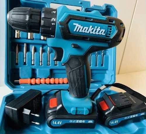 Шуруповерт Makita 14V с набором бит