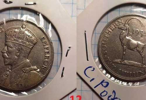 Монеты Англия и колонии.Серебро Георг 5 и Георг 6