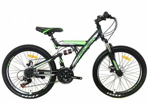 Велосипед roush 24" MD100-3 зеленый матовый (2023)