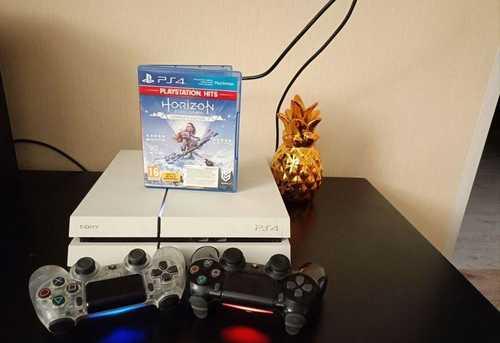 Ps4 +2 геймпада + диск