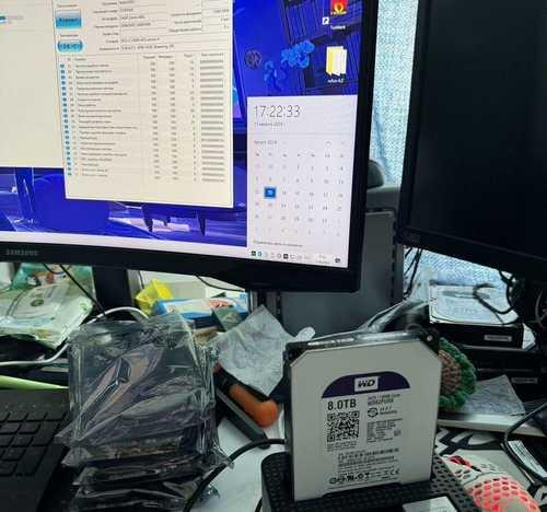 Жесткий диск WD Purple 8th SATA hdd новые